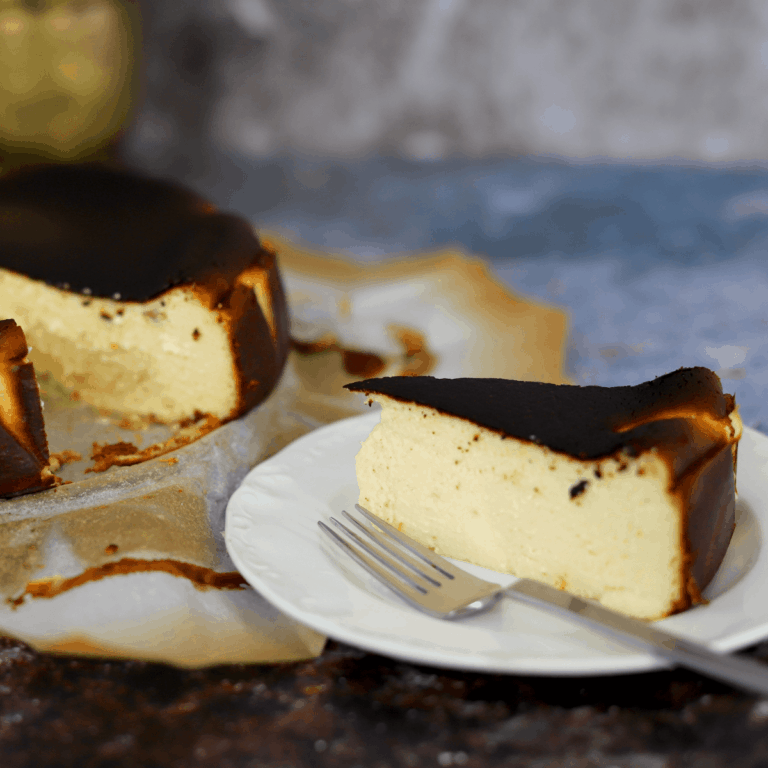 Keto Basque Burnt Cheesecake - Dessert