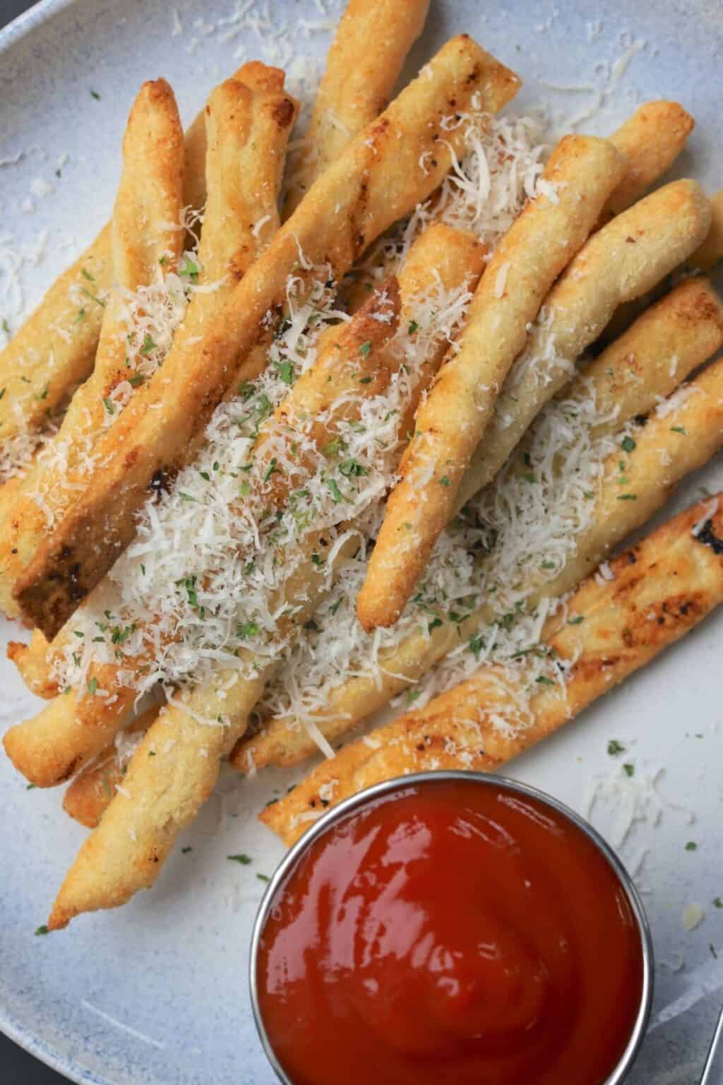 Garlic Parmesan Keto French Fries - Air Fryer - I Hacked Diabetes