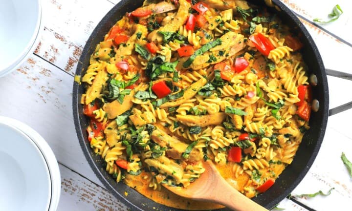 Thai Chicken Curry Pasta - I Hacked Diabetes