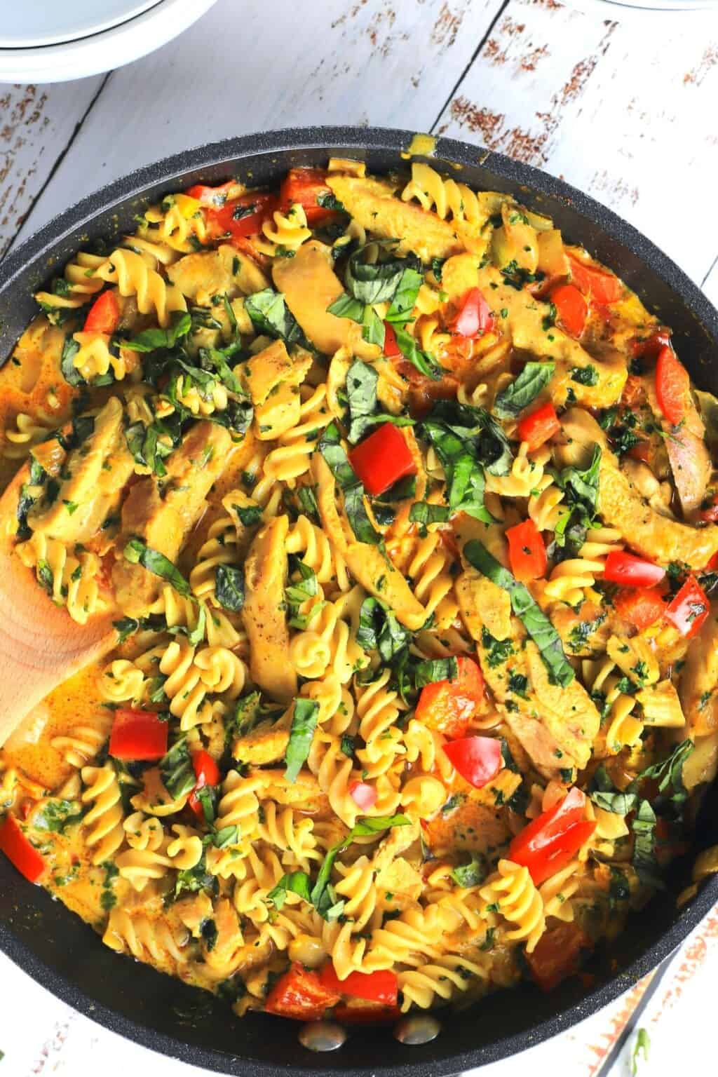 Thai Chicken Curry Pasta - I Hacked Diabetes