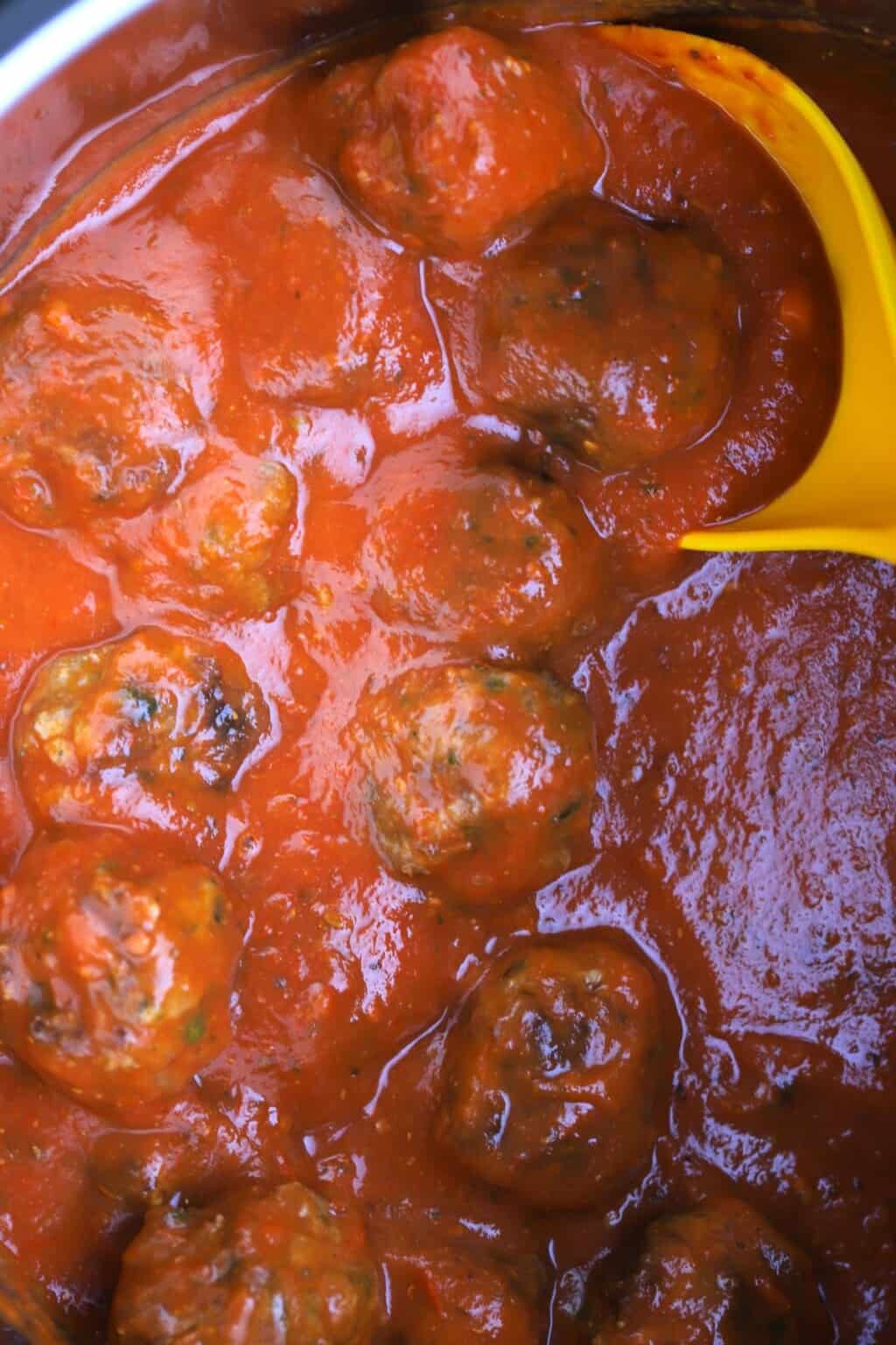 Easy Instant Pot Frozen Meatballs with Sauce - I Hacked Diabetes