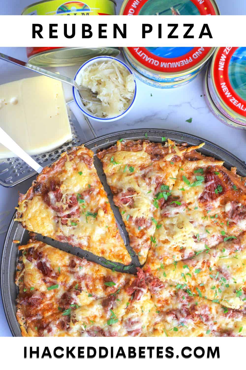 Low Carb Reuben Pizza - I Hacked Diabetes