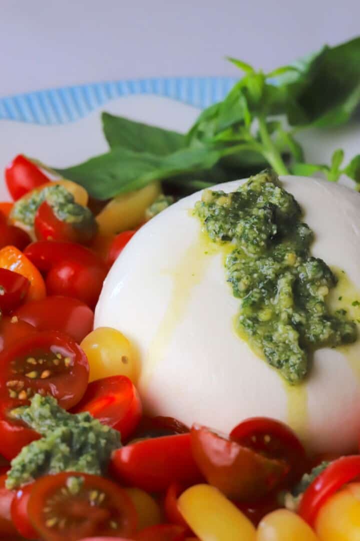 Easy Burrata Caprese Salad - I Hacked Diabetes