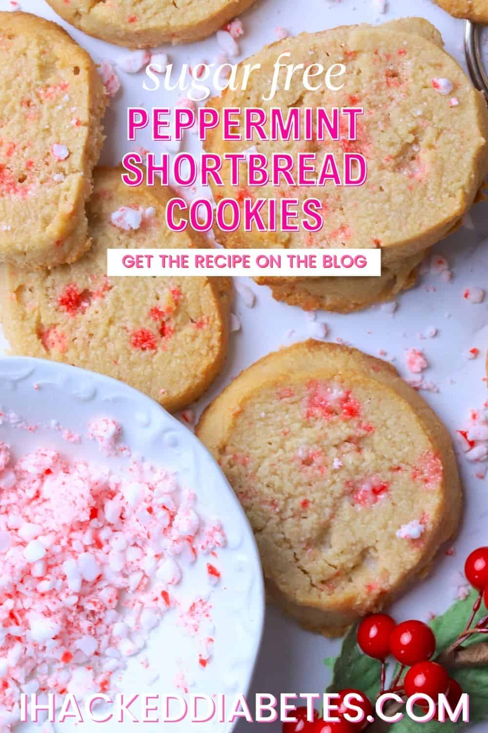 Sugar Free Peppermint Shortbread Cookies - I Hacked Diabetes