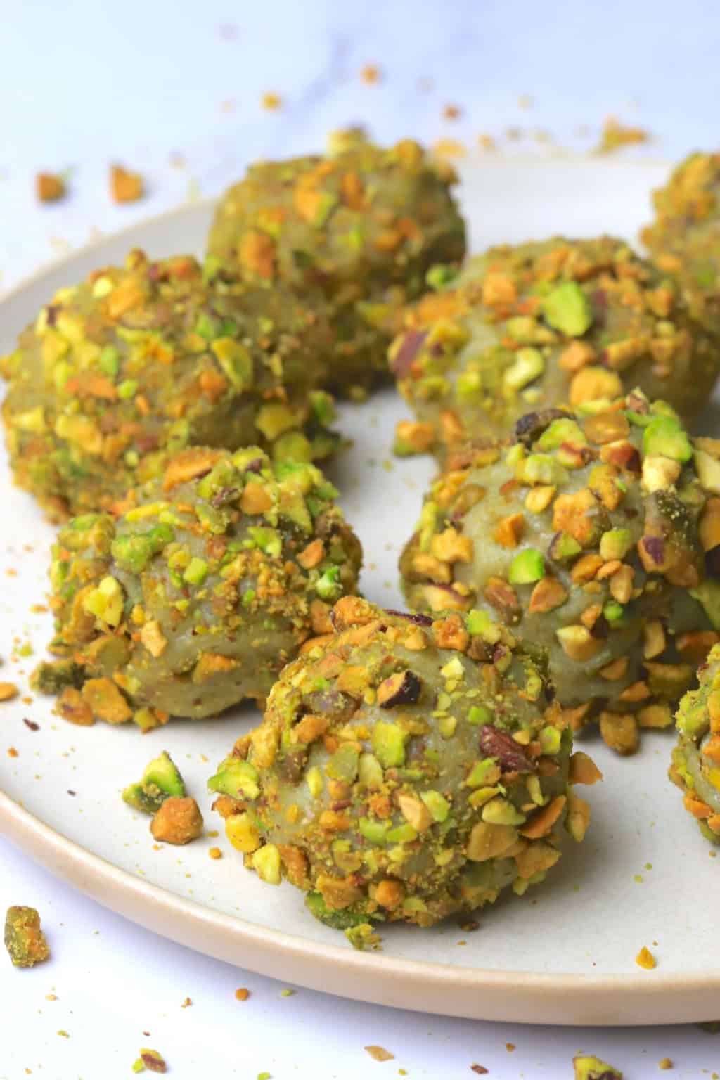 No Bake Pistachio Protein Balls - I Hacked Diabetes