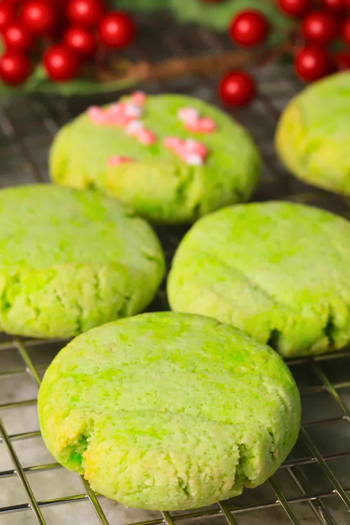 Low Carb Grinch Cookies (Sugar Free Pistachio Holiday Treat) - I Hacked ...