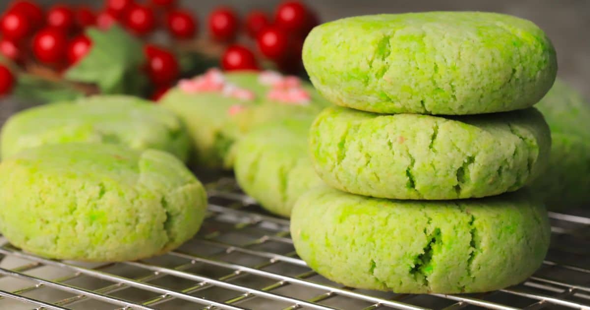 Low Carb Grinch Cookies (Sugar Free Pistachio Holiday Treat) - I Hacked ...