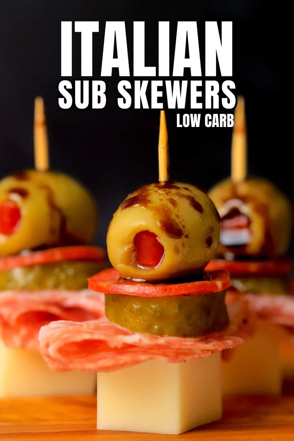 Italian Sub Skewers (Low Carb Party Appetizer) - I Hacked Diabetes